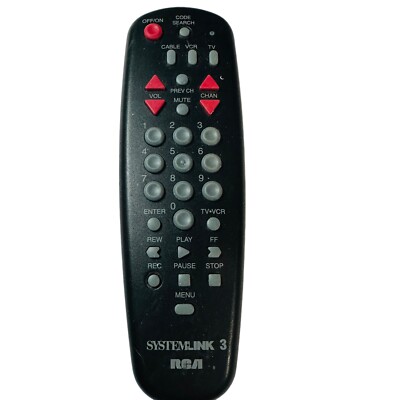 RCA RCU300TD SYSTEMLINK 3 Universal Remote Control Black | eBay