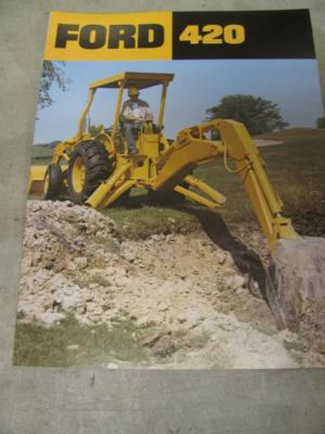 Ford 420 Tractor Loader Backhoe TLB Sales Brochure | eBay