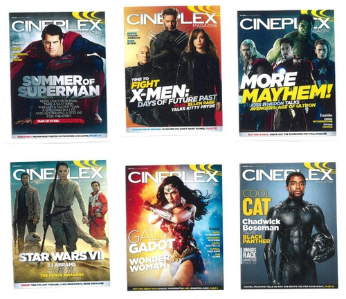 Tribute / Cineplex lot of your choice of 5 magazines from Canadian ...