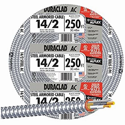 Flexible Electrical Conduit Alflex 3/8" D X 25 ft. L Aluminium For FMC ...