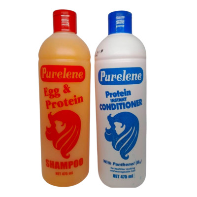 Purelene Egg & Protein Instant Shampoo and Conditioner 1 bottle (475ML ...