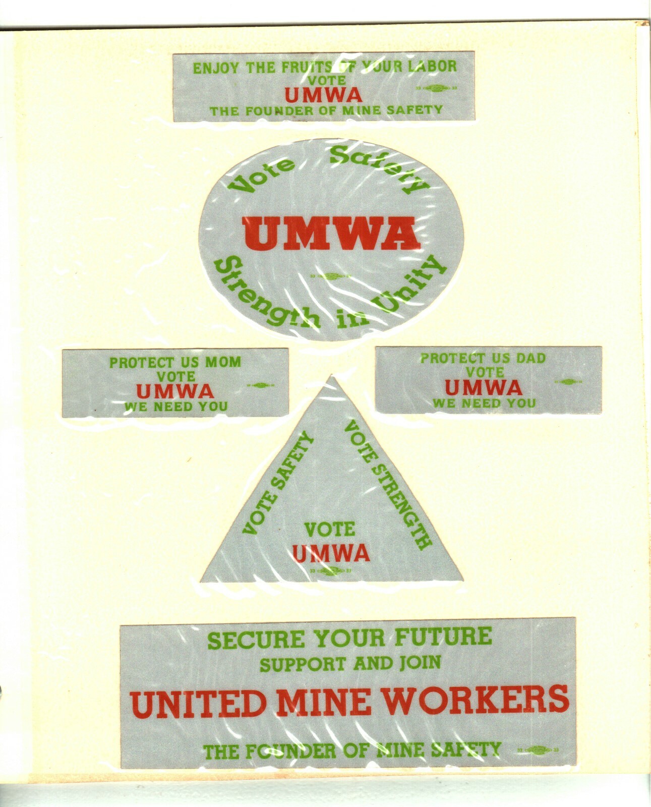 NICE SET OF 6 UMWA COAL MINING STICKERS # 512 | eBay