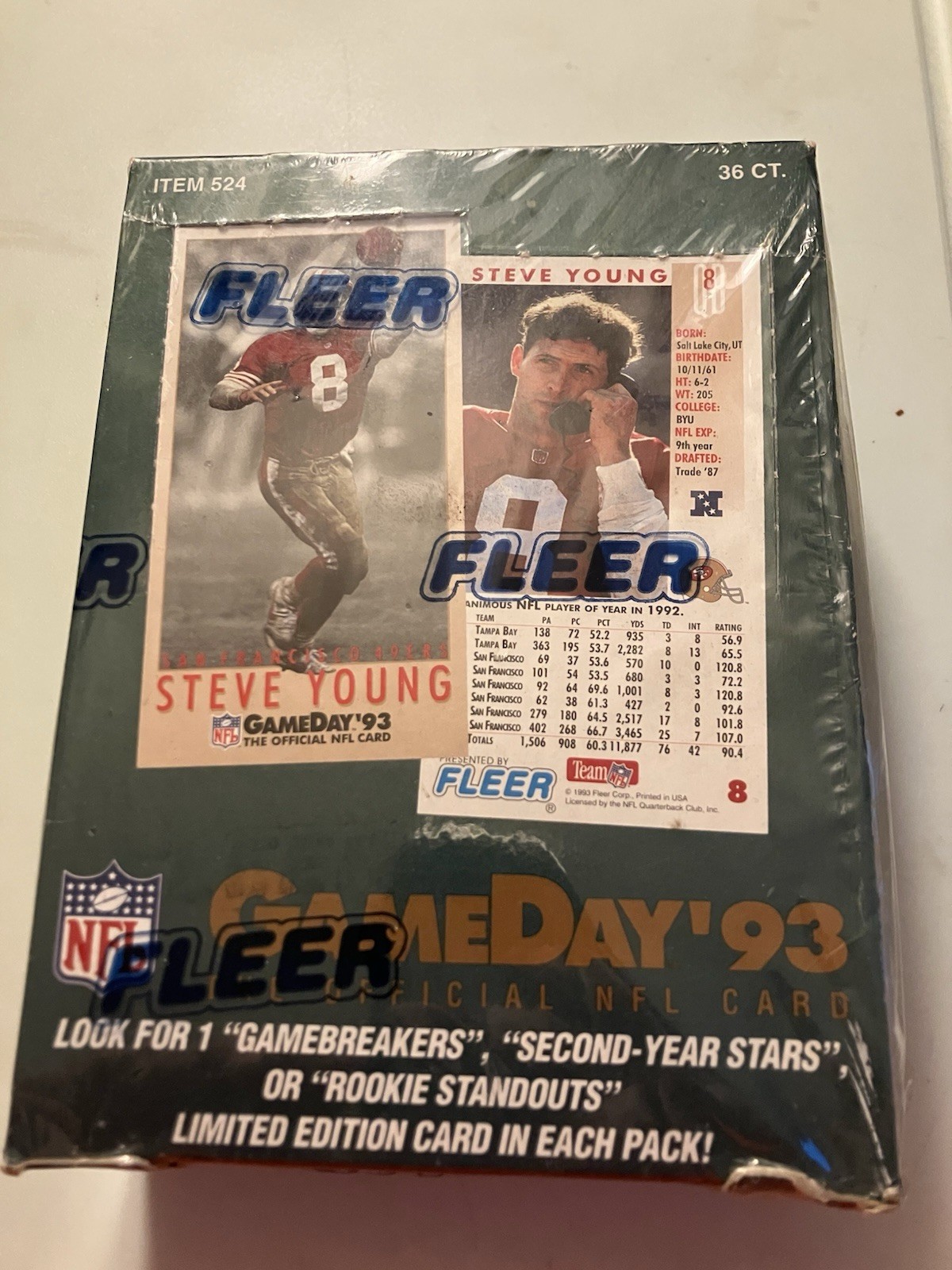 1993 Fleer GameDay Football Box with (36) Packs Factory Sealed | eBay