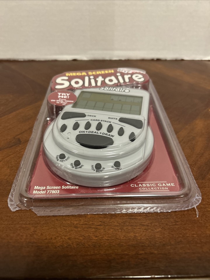 Mega Screen Solitaire Handheld Electronic Game 77803 - New Sealed ...