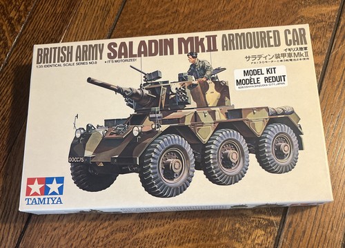 Vintage Tamiya 1/35 Motorised British Army Saladin MK II Armoured Car ...