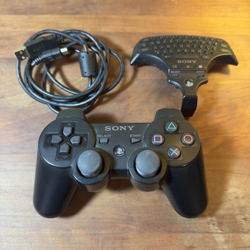 Sony Playstation 3 (PS3) OEM Black Sixaxis DualShock 3 Controller With ...