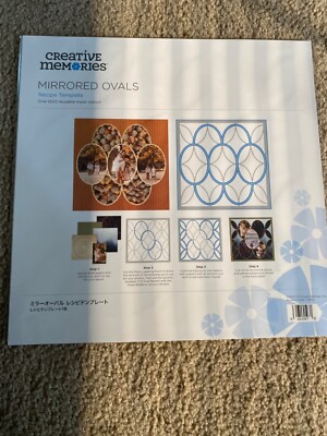 Creative Memories MIRRORED OVALS Recipe Template -12x12 Mylar Stencil ...