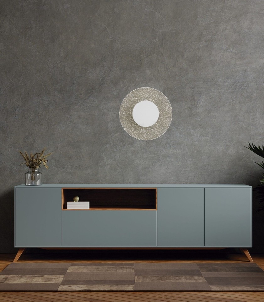 Wall Light To LED Modern Design IN Acrylic White Round MN-363 | eBay UK