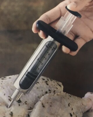 Soft Grips Stainless Steel Flavor Injector Set With Two Needles | eBay