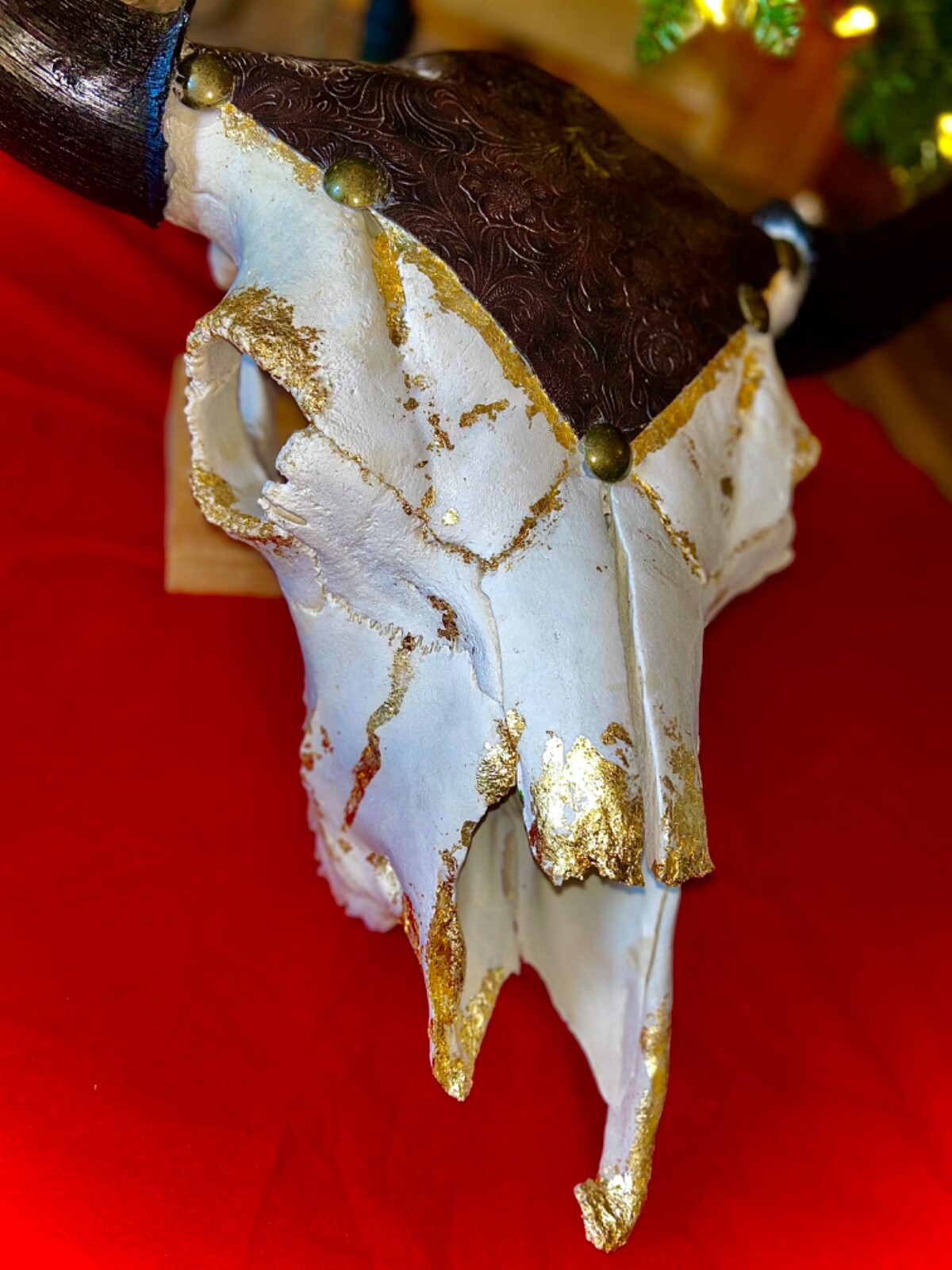 Authentic hand decorated buffalo skull. Western decor. | eBay