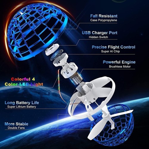 Flying Galaxy Orb Ball Cosmic UFO Toy Gift Globe Mini Sphere Fidget ...
