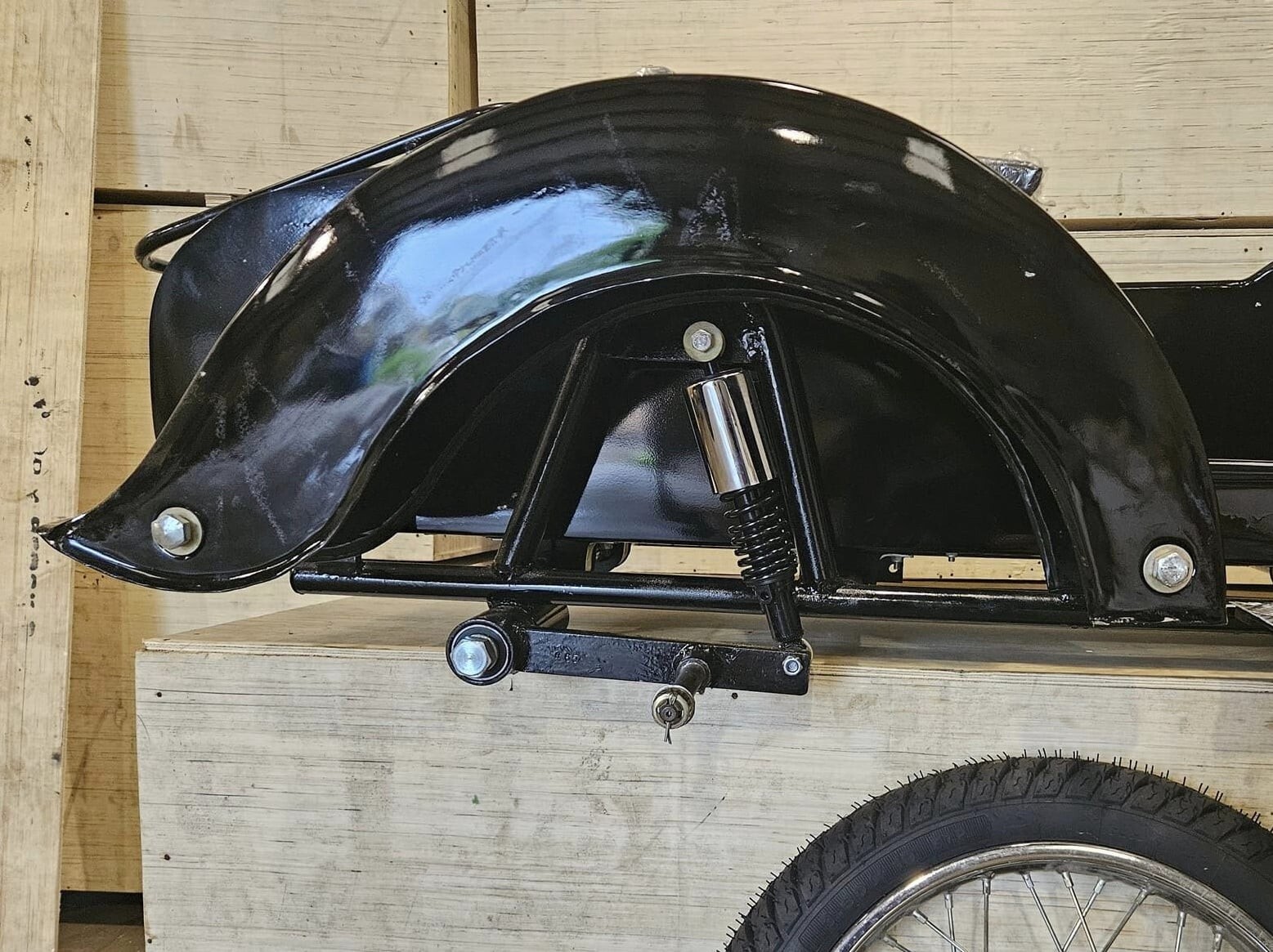 Motorcycle Sidecar + Universal Mounting Kit, fits Harley, Honda, Indian ...