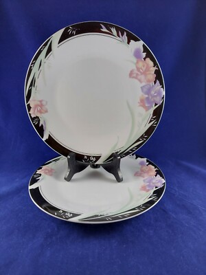 TRISA FINE PORCELAIN 98690B - 2 DINNER PLATES 10 5/8" DIAMETERS. GOOD ...