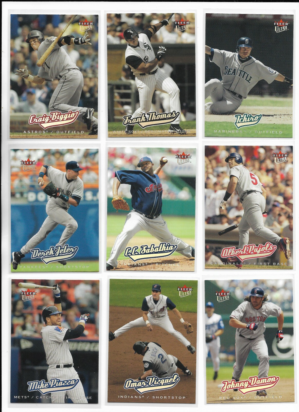 2005 Ultra PICK-A-CARD Mauer Maddux Thome CHIPPER Jeter Ichiro Pujols ...