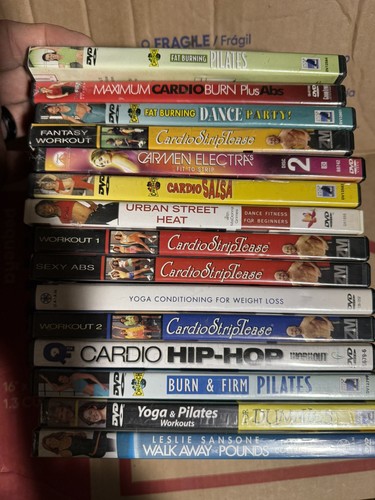 Assortment of Workout DVDs (Yoga, Cardio. Pilates) | eBay