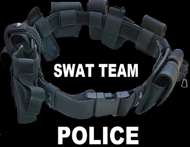 SWAT Team Police Duty Belt Officer Security Guard Law Enforcement ...
