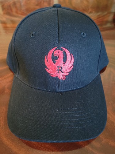 Ruger Firearms Black Cotton Twill Strapback Cap Hat Embroidered NEW ...