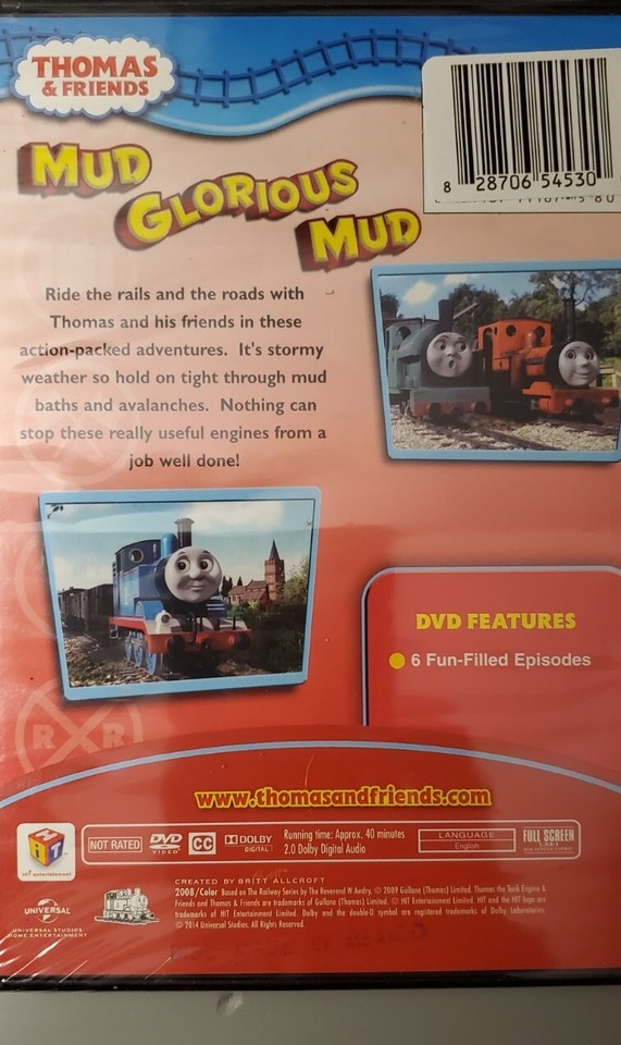 NEW 2 Thomas & Friends DVD Lot Mud Glorious Mud / Toy Workshop / Really ...