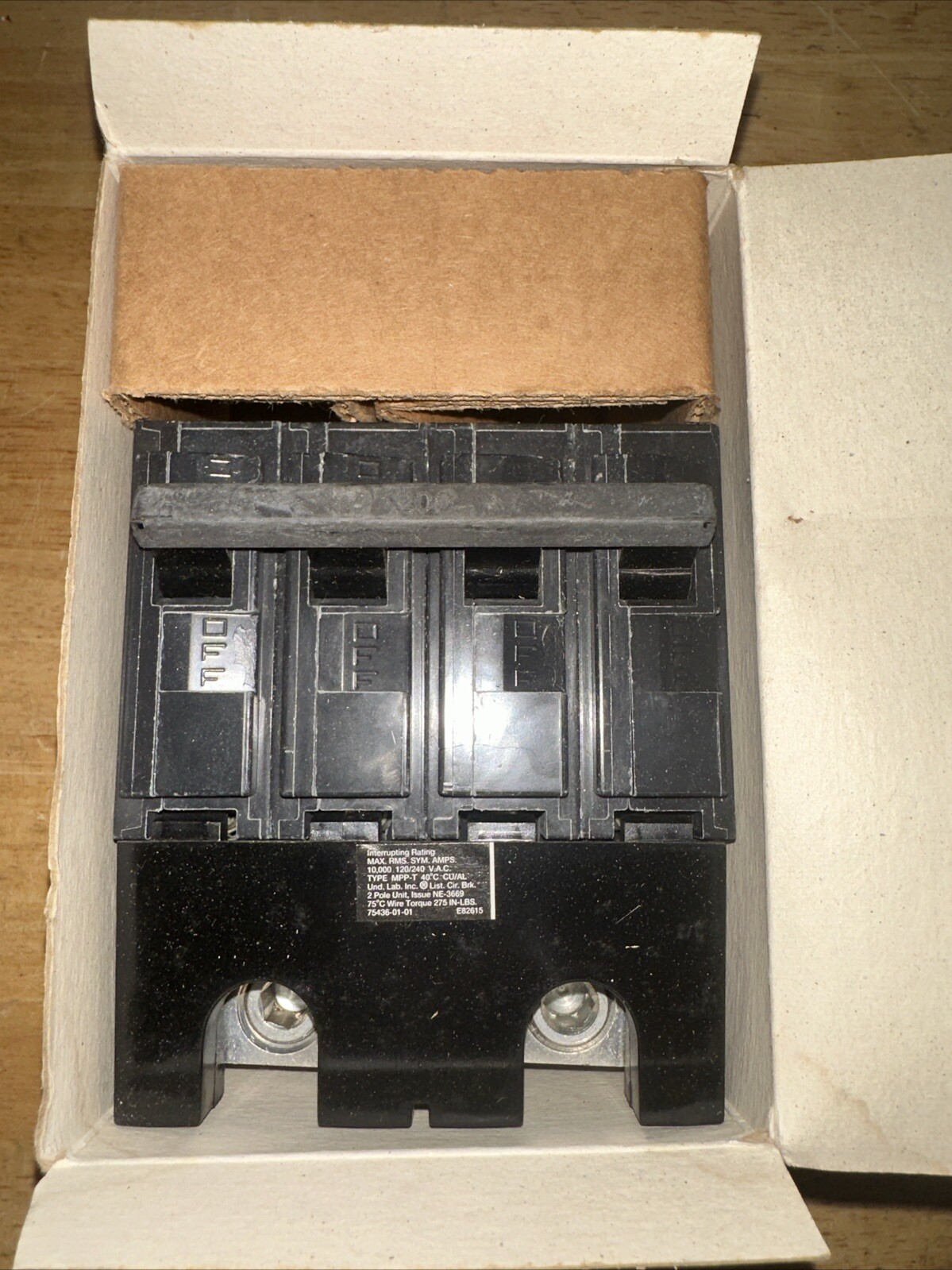 MPP2200 Murray 200 Amp 240v 2 Pole Plug in Main Breaker Thermal ...