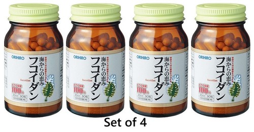 ORIHIRO Fucoidan Supplement 90 Tablets ×4 | Immune Support Seaweed ...