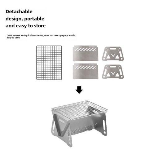 Portable Outdoor Folding Barbecue Grill Home Use Stainless Steel Mini ...
