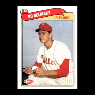 Bo Belinsky 1989 Swell Baseball Greats Philadelphia Phillies #16 R320A ...