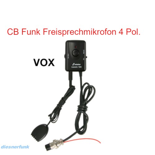 STABO Voxmic 104 Vox Freisprech Mikrofon für CB Funk Stabo 4Pol. XM ...