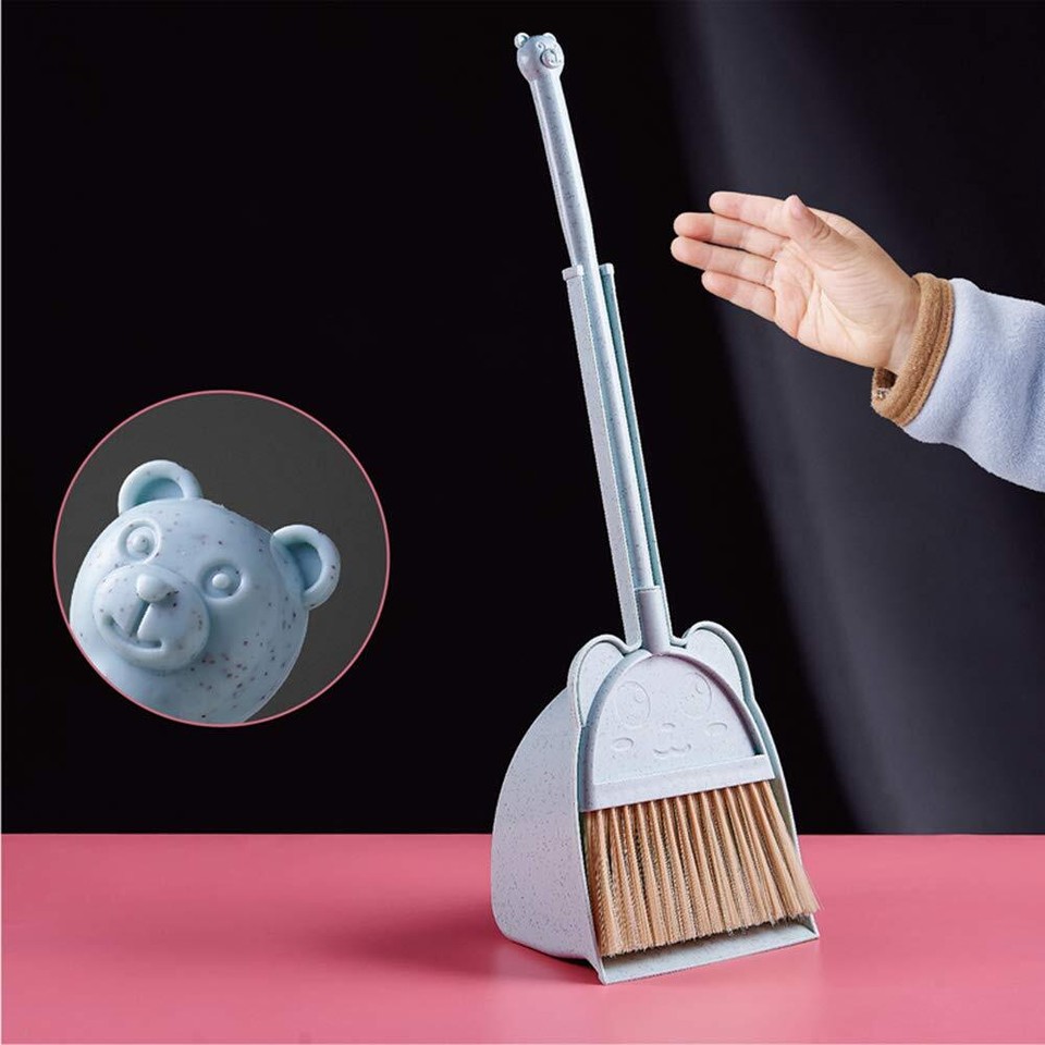 Mini Broom with Dustpan for KidsLittle Housekeeping Helper Set Blue | eBay