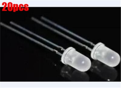 20Pcs Leds 5Mm Diffused Rgb Rainbow Slow Flashing Flash Red Green Blue ...