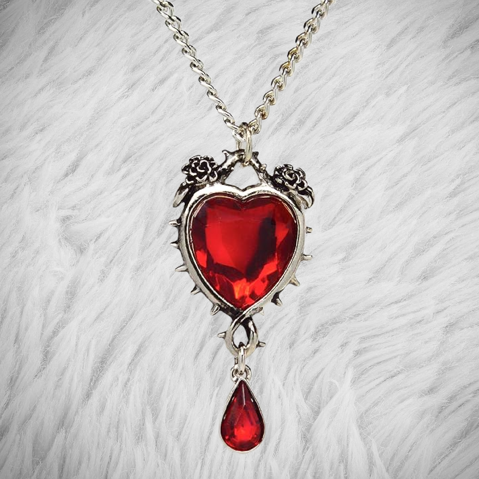 Spell Red Pendant Vampire Heart Black Magic Love Necklace Powerful 3x ...