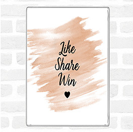 Like Share Win Quote Jumbo Fridge Magnet | eBay UK