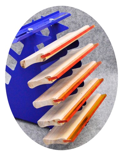 Screen Printing Squeegee Storage Rack 5 Layers Squeegee Shelf Ink Knife ...