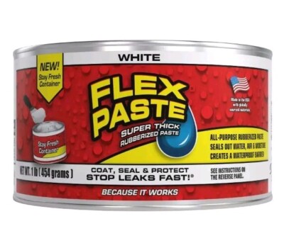Flex Paste Super Thick Rubber Paste, 1 lb, White | eBay