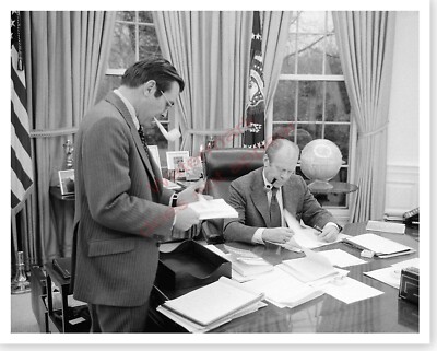 Gerald Ford With Donald Rumsfeld In Oval Office 8 x 10 Photo | eBay