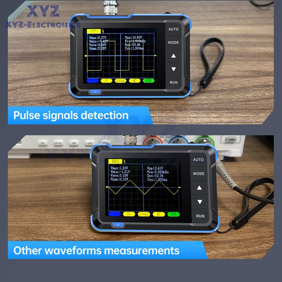 FNIRSI DSO152 Handheld MIni Oscilloscope Portable Digital Oscilloscope ...
