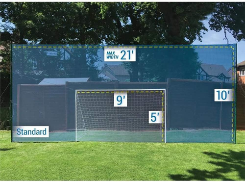 Soccer Goal & Backstop Net with Rebounder | All-In-One Backyard Soccer ...