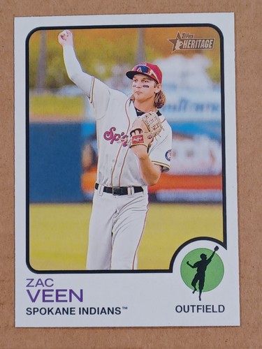 2022 Topps Heritage Minors 137 Zac Veen Rockies Baseball Card | eBay