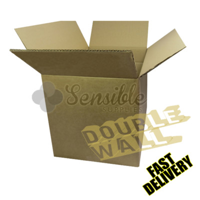 50 x LARGE DOUBLE WALL STORAGE PACKAGING CARDBOARD BOXES - 18X18X18 ...