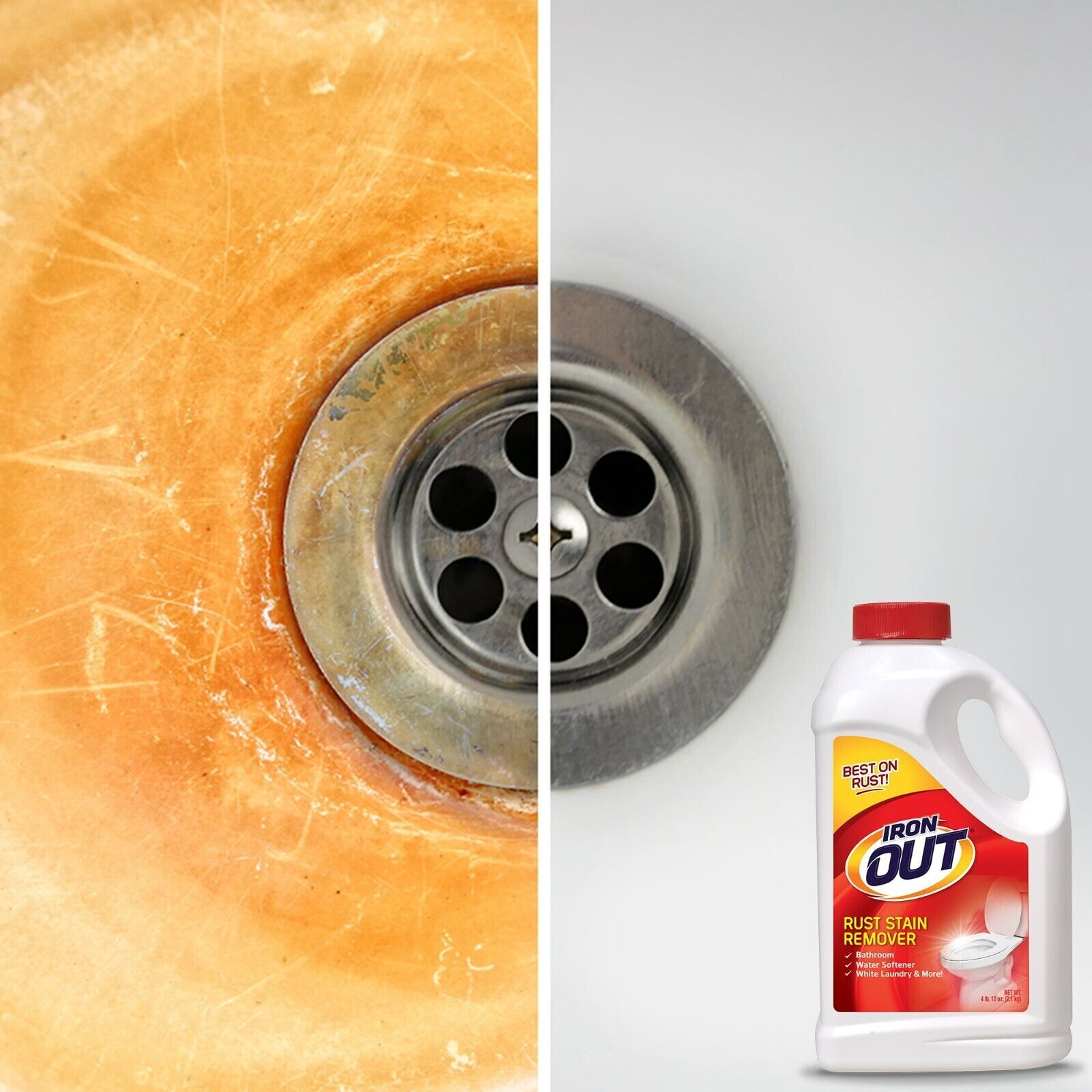 NEW Iron Out Powder Rust Stain Remover, 76 Ounces | eBay