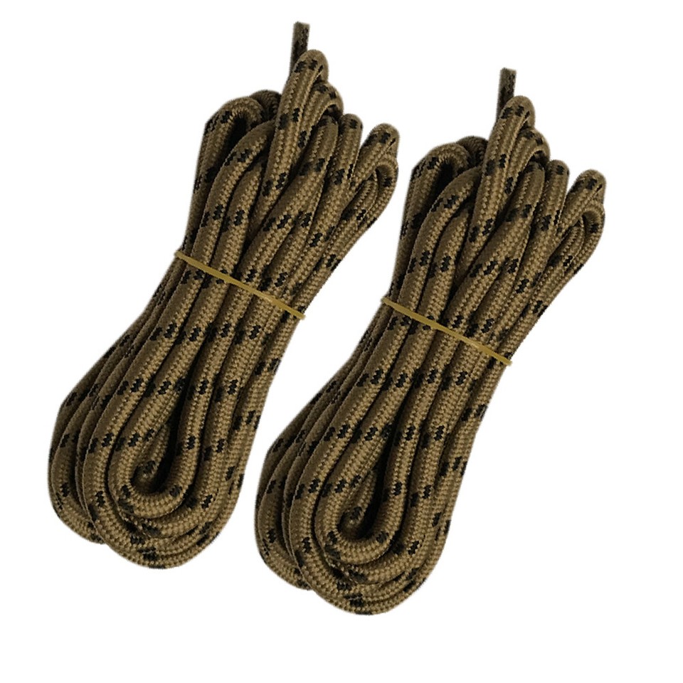 2pair 5mm Thick Heavy duty Round Boot Shoe laces Strings for Hiking ...