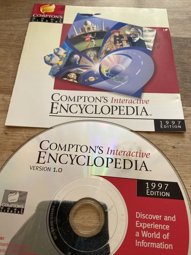 Compton’s Interactive Encyclopedia CD ROM PC Version 1.0 1997 Edition ...