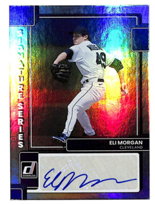 2022 Donruss Signature Series Eli Morgan auto autograph rookie card ...