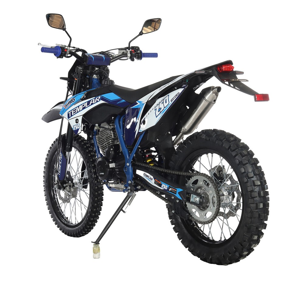 X-PRO Templar 250cc Dirt Pit Bike with All Lights 5-Speed Manual ...