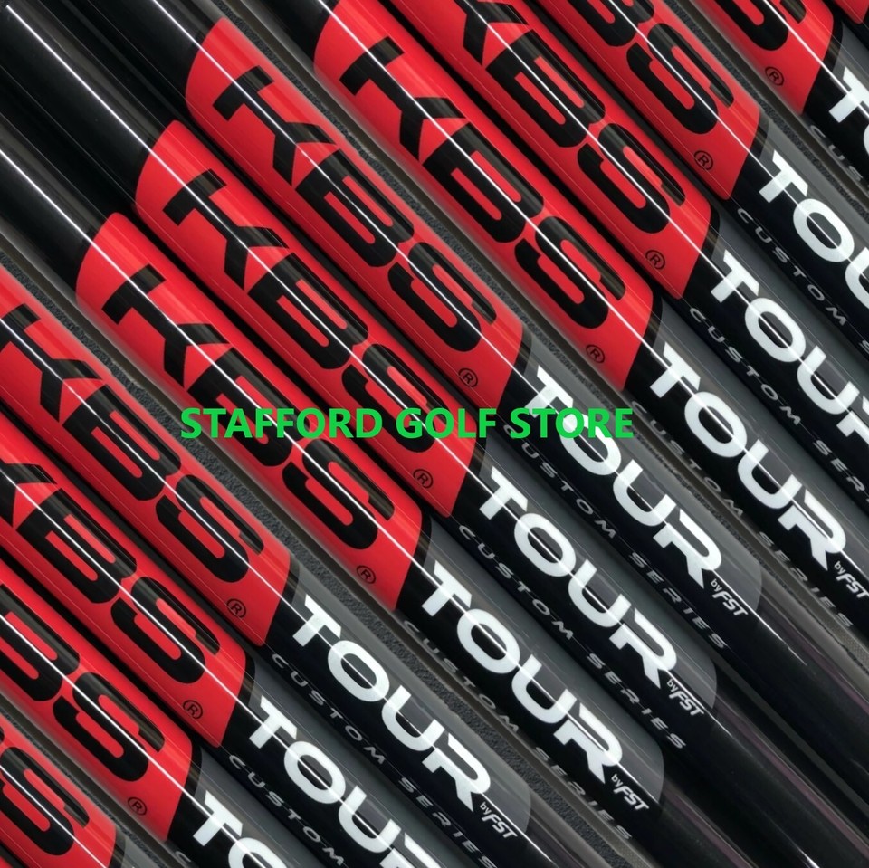 NEW KBS Tour Custom Black Pearl .355 Taper Tip Steel Iron Shafts Set ...