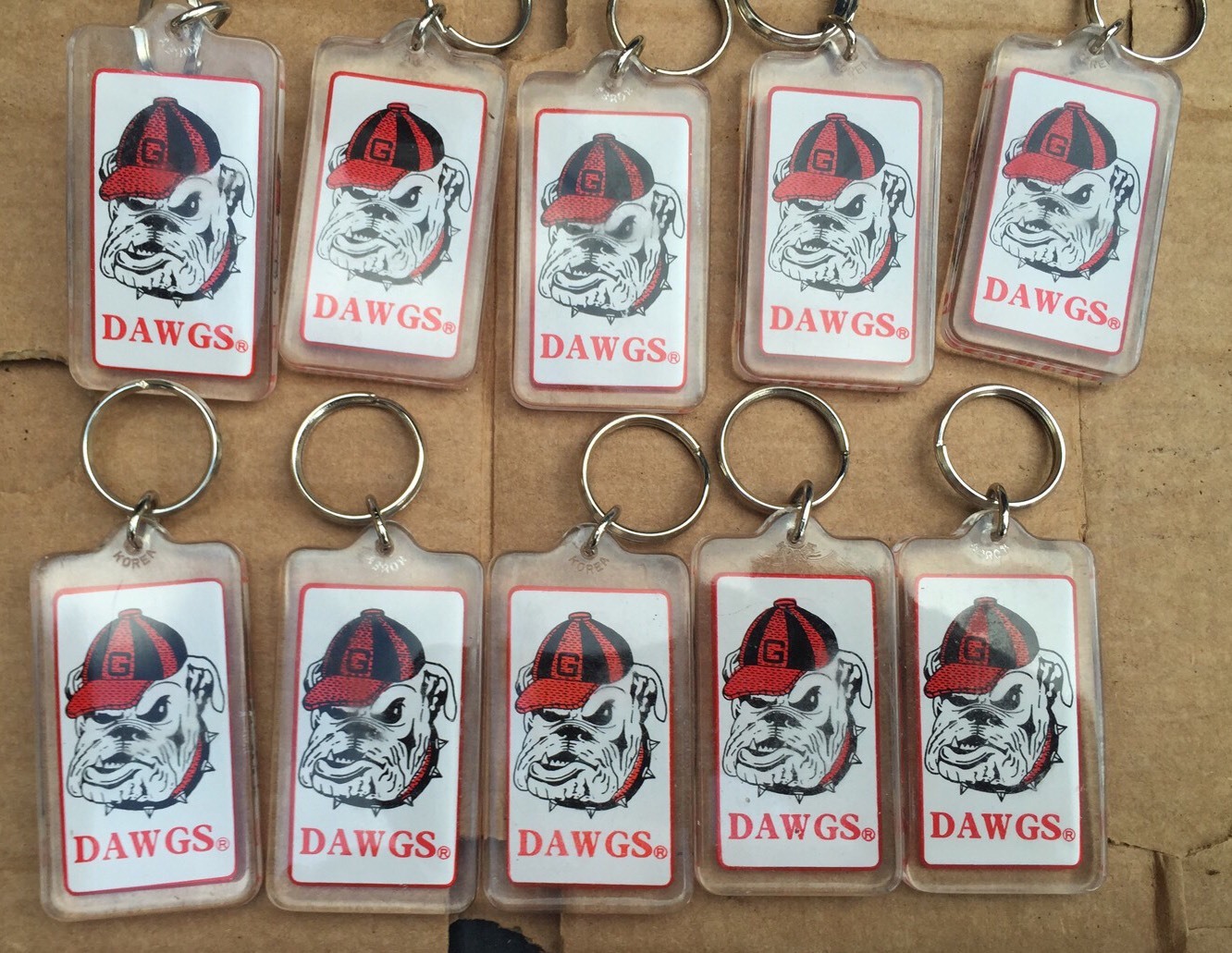 New University of Georgia Keychains Lot Of 10 | eBay