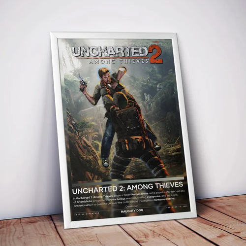 Uncharted 2 Among Thieves Poster | Video Game Poster | eBay