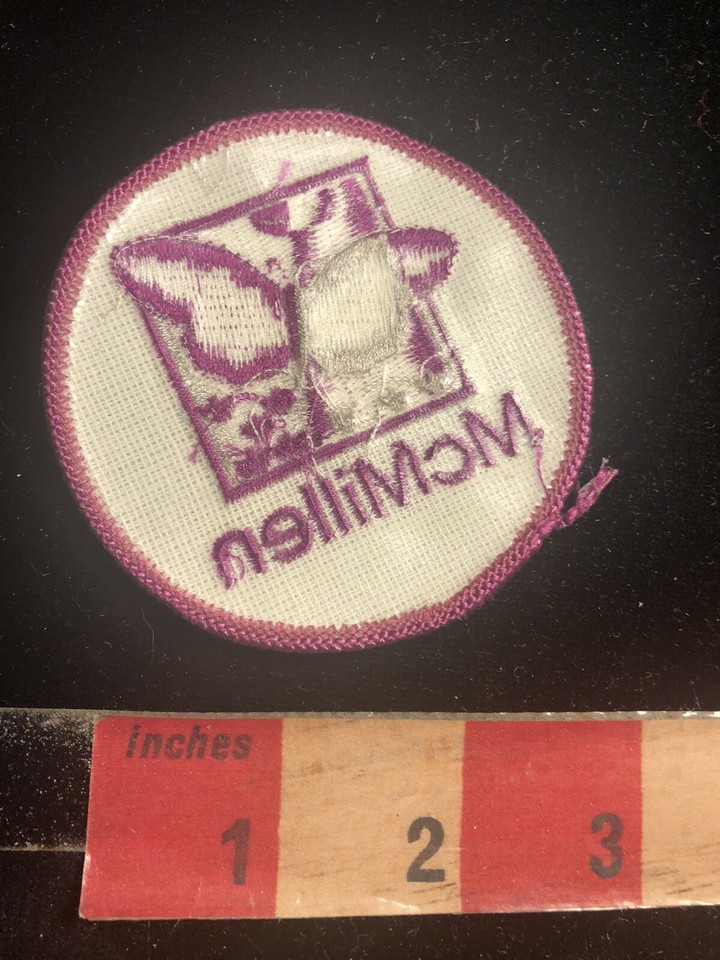 MCMILLEN Butterly Logo Advertising Patch 20E7 | eBay