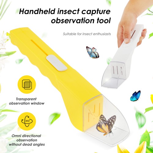 2Pcs Bug Catching Tool with Clear Viewing Window Handheld Quick Release ...