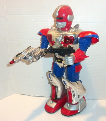 VINTAGE WORKING ZADAK ROBOT COMMANDER II TOY BATTERY OPERATED 16 ...