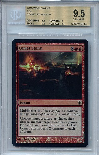 MTG Comet Storm BGS 9.5 Gem Mint Worldwake Mythic Foil Magic Card ...